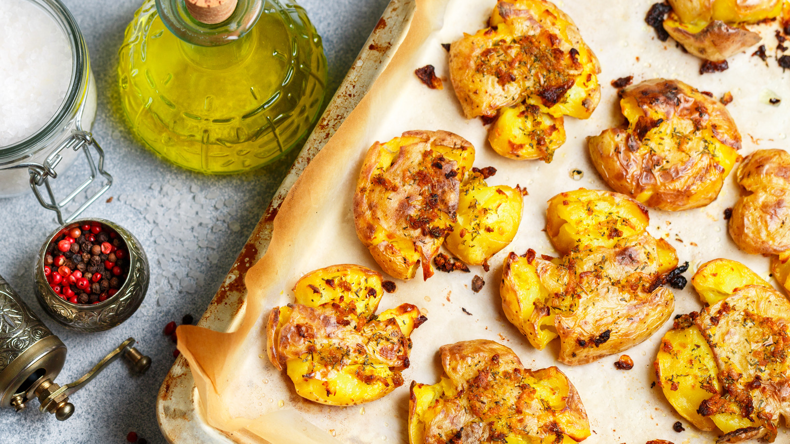 Top Smashed Potatoes With Charred Lemon Juice For A Zesty Upgrade