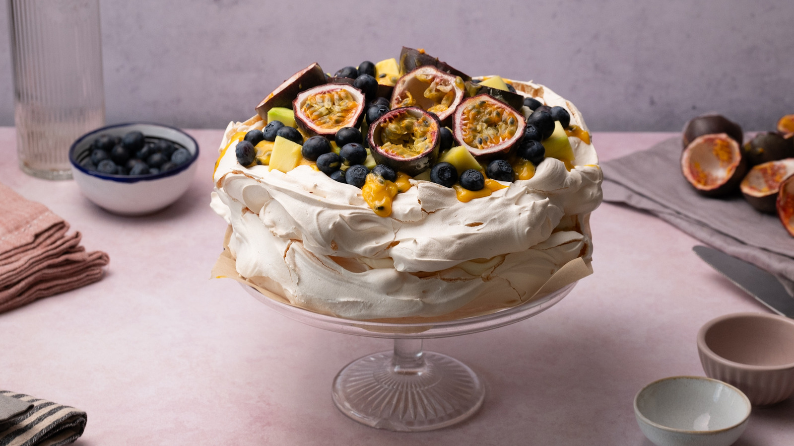 Tropical Passion Fruit Pavlova Recipe