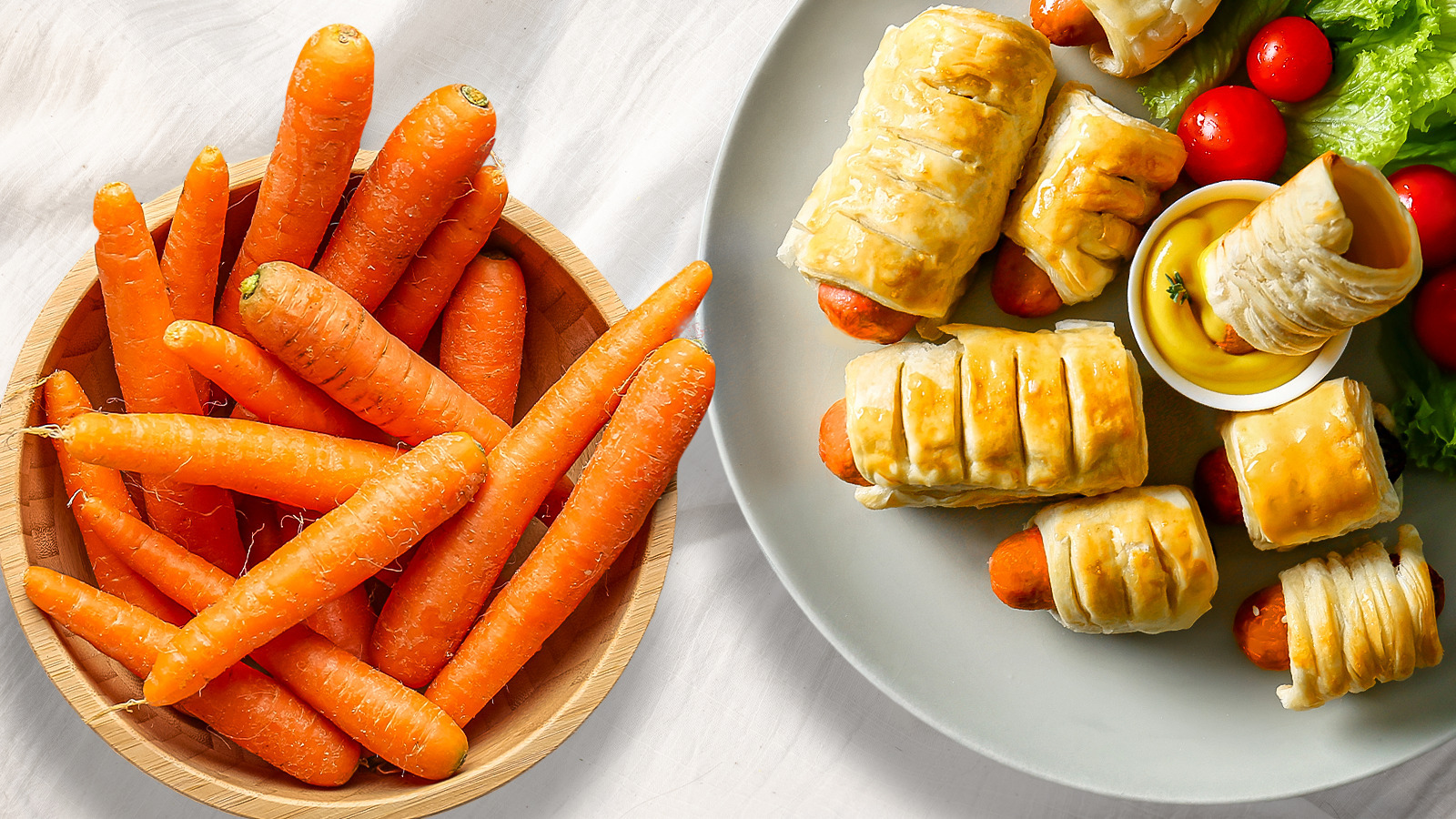 Use Carrots For A Vegetarian-Friendly Pigs In A Blanket
