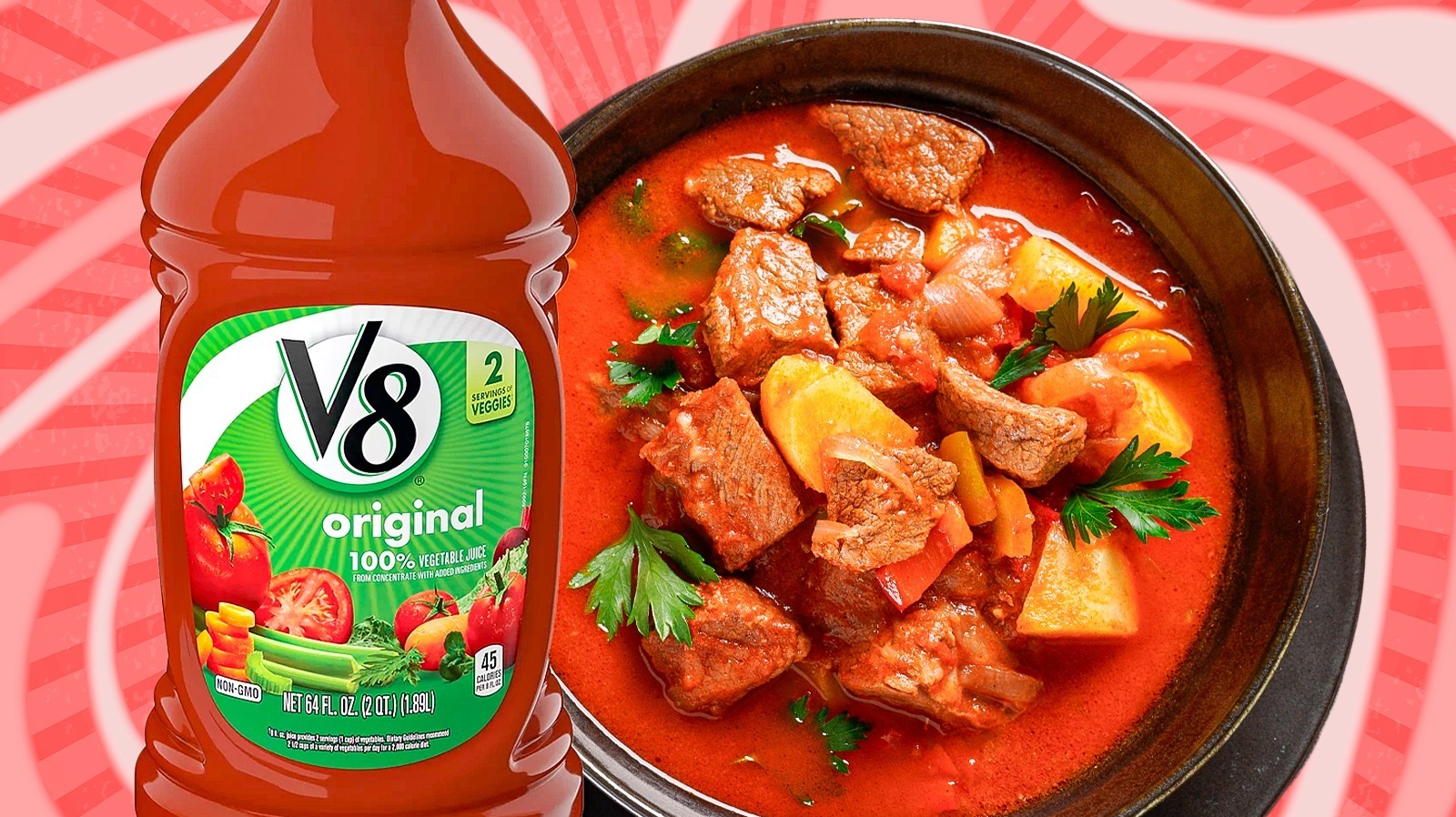 V8 Is The Juicy Ingredient That Effortlessly Elevates Beef Stew
