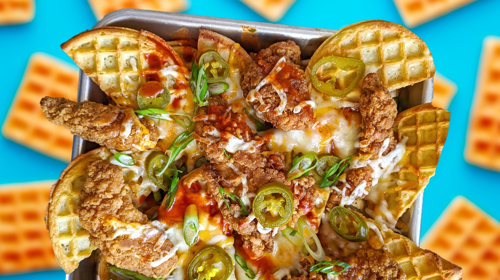 Waffles Are The Base For The Ultimate Breakfast Nachos