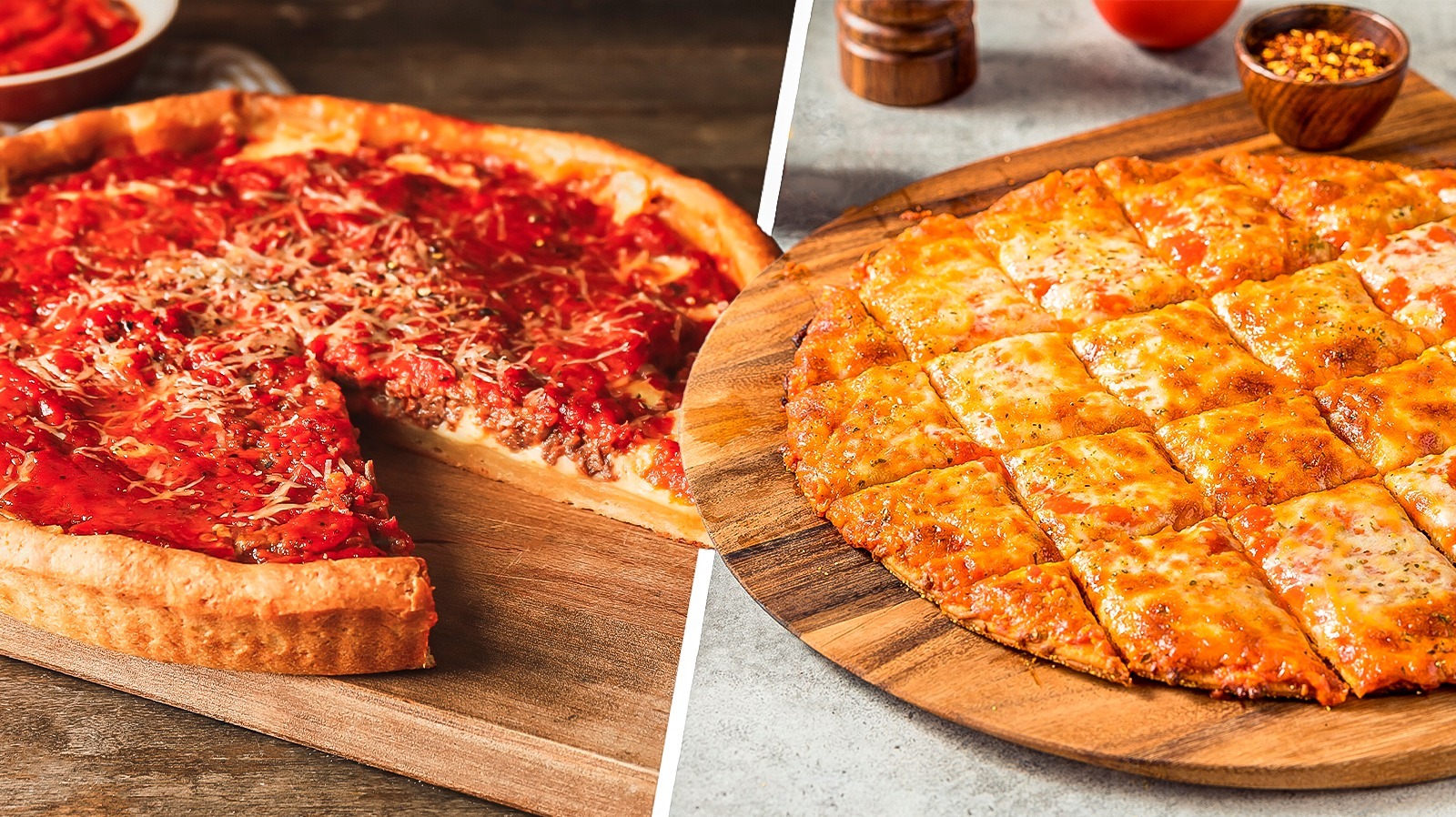 Chicago Deep Dish Pizza Vs Tavern-Style Pizza: What's The Difference?
