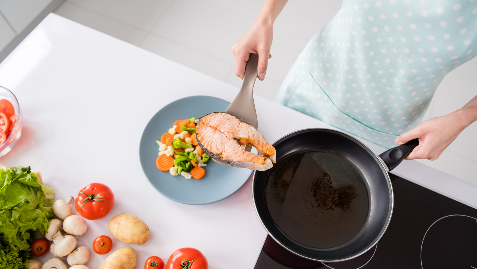 Why You Don't Have To Worry About Using Too Much Fat When Cooking Salmon