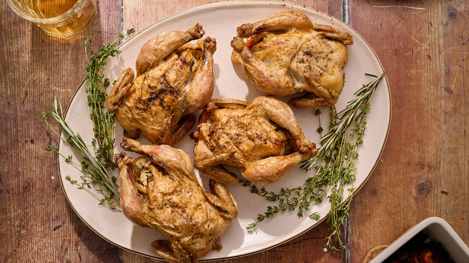 Wild Rice-Stuffed Cornish Hens Recipe