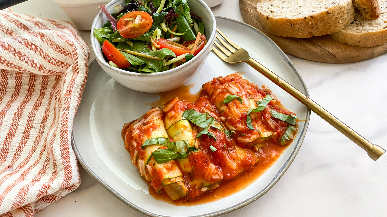 Zucchini Lasagna Roll-Ups Recipe